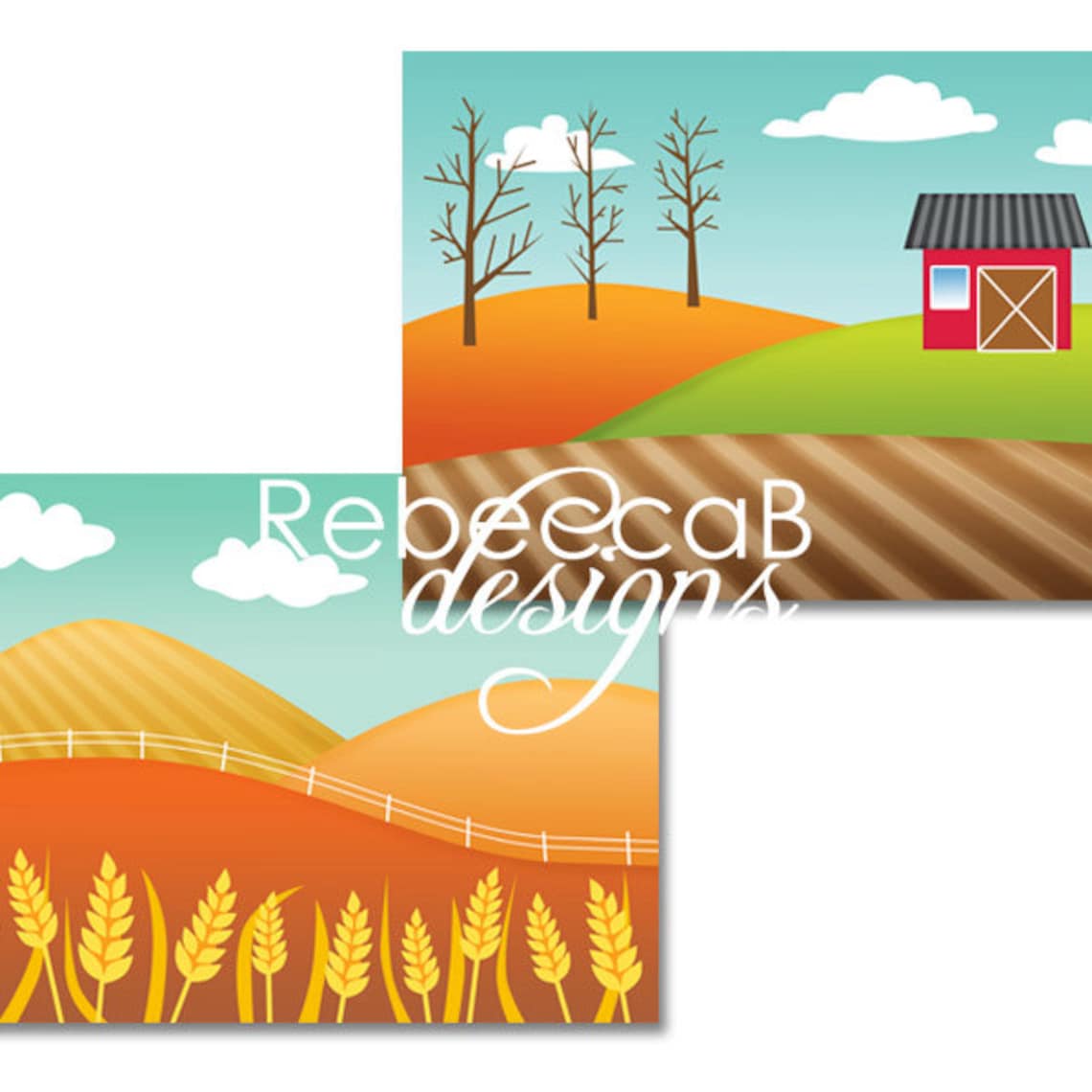 Autumn Fall Background Scenes Clip Art, Autumn Fall Landscape Clip Art ...