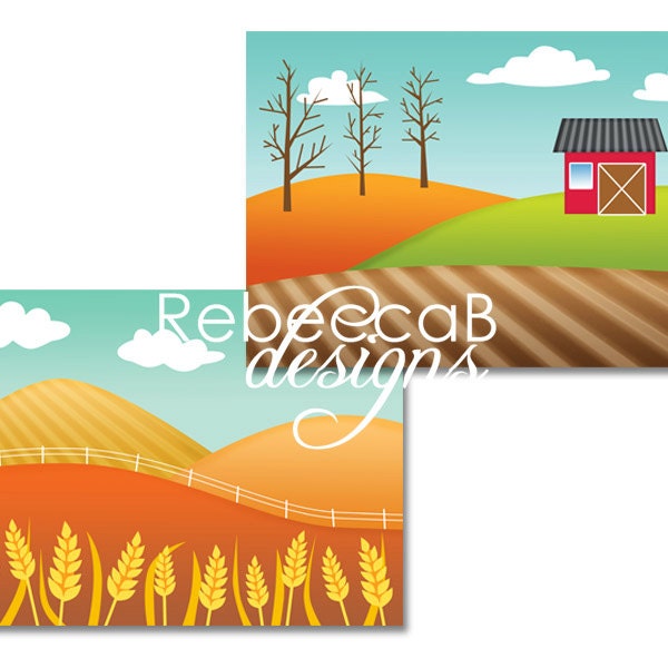 Autumn Fall Background Scenes Clip Art, Autumn Fall Landscape Clip Art ...