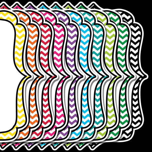 Patterned Text Box Frames Clip Art: Colorful Borders (digital Frames ...