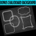 White Line Text Box Border Frames Clip Art Set 4, Text Box Frames ...