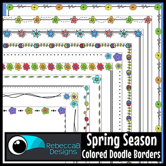 Colorful Doodle Border