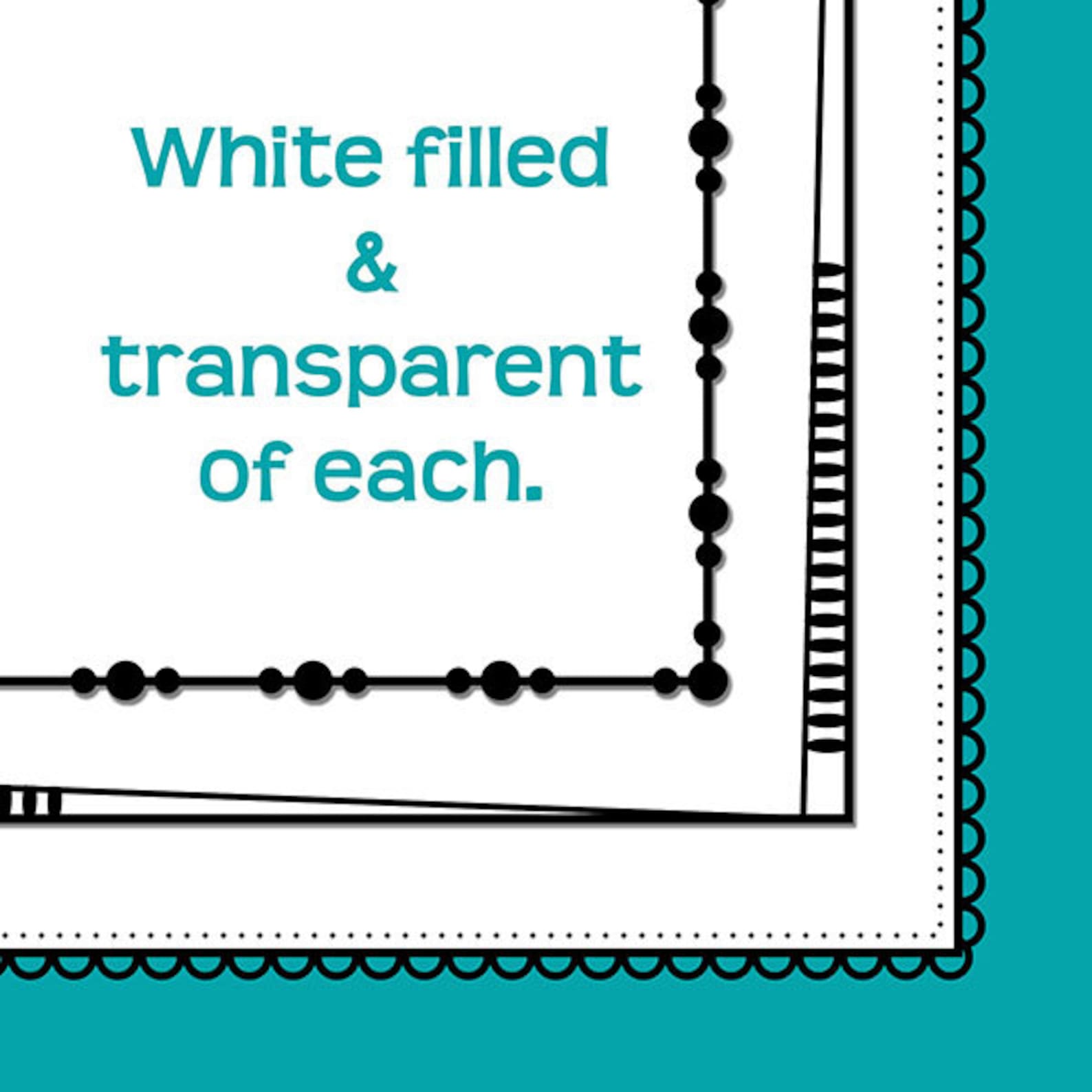 Skinny Edge Borders Clip Art Set 1, Skinny Borders, Black Line Borders ...