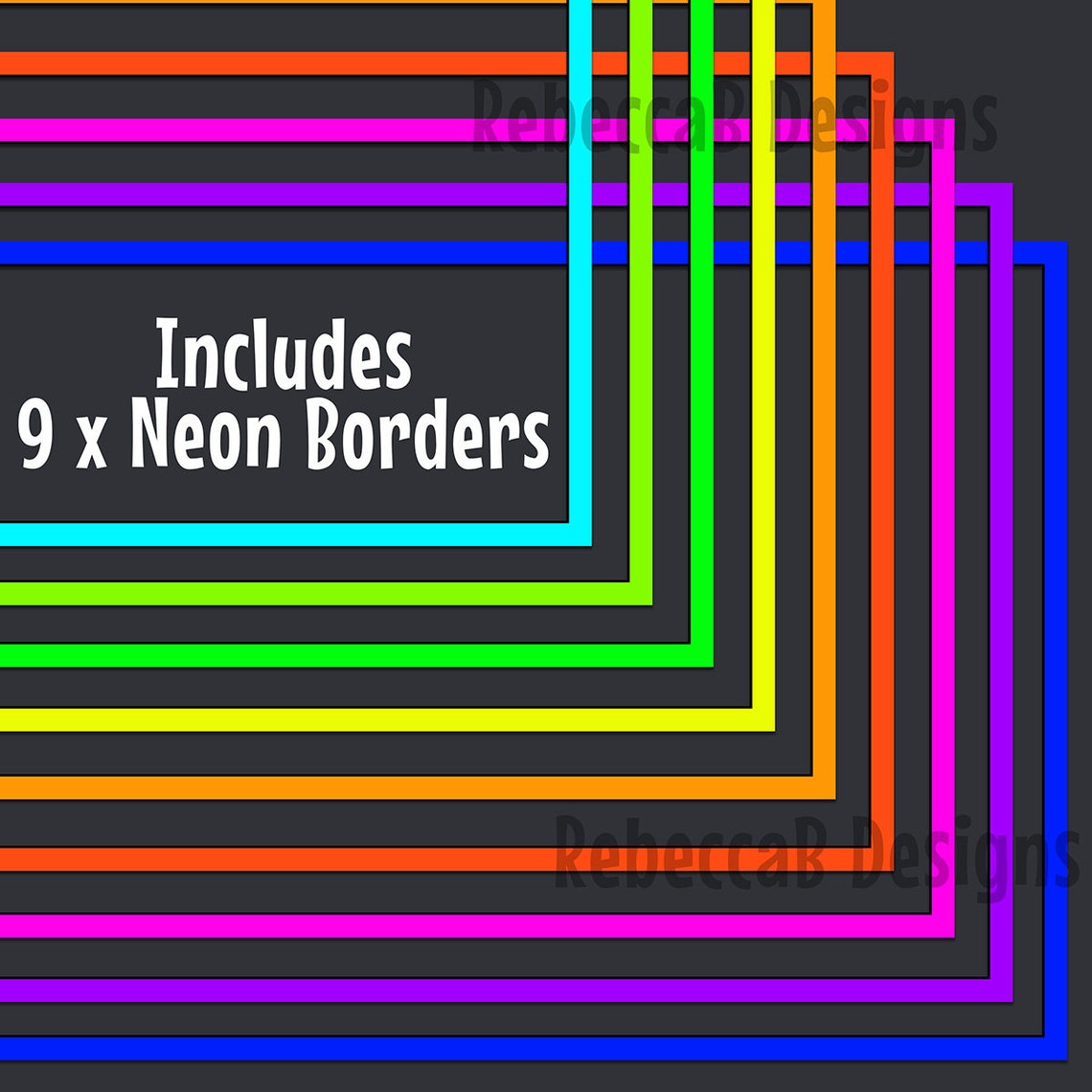 Widescreen 16:9 Solid Colored Borders - Google Slides™ and Powerpoint ...