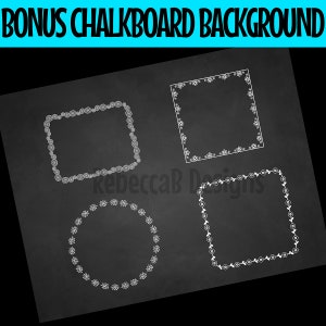 White Line Text Box Border Frames Clip Art Set 3, Text Box Frames ...