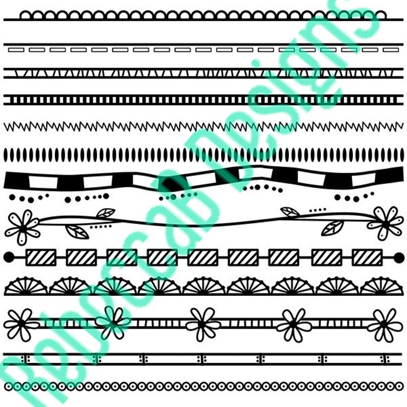 Doodle Page Dividers Clip Art, Page Dividers Clip Art, Dividers Clip ...