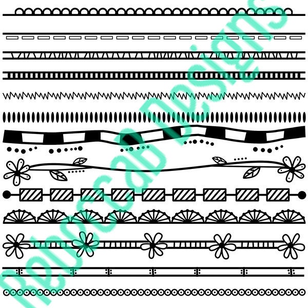 Doodle Page Dividers Clip Art, Page Dividers Clip Art, Dividers Clip ...