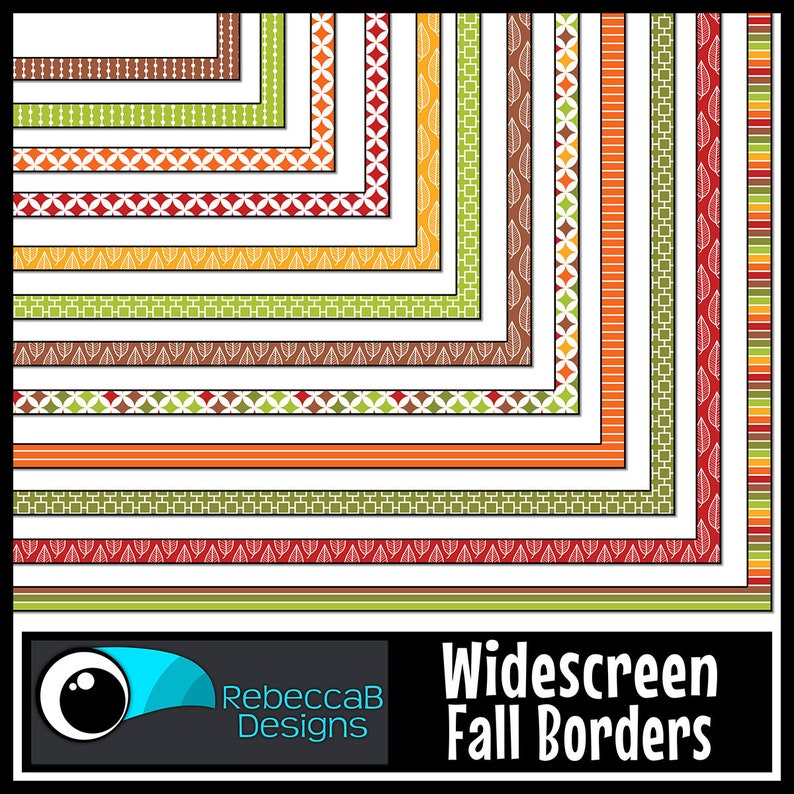 Widescreen 16:9 Season Borders Bundle Google Slides™ and Powerpoint ...