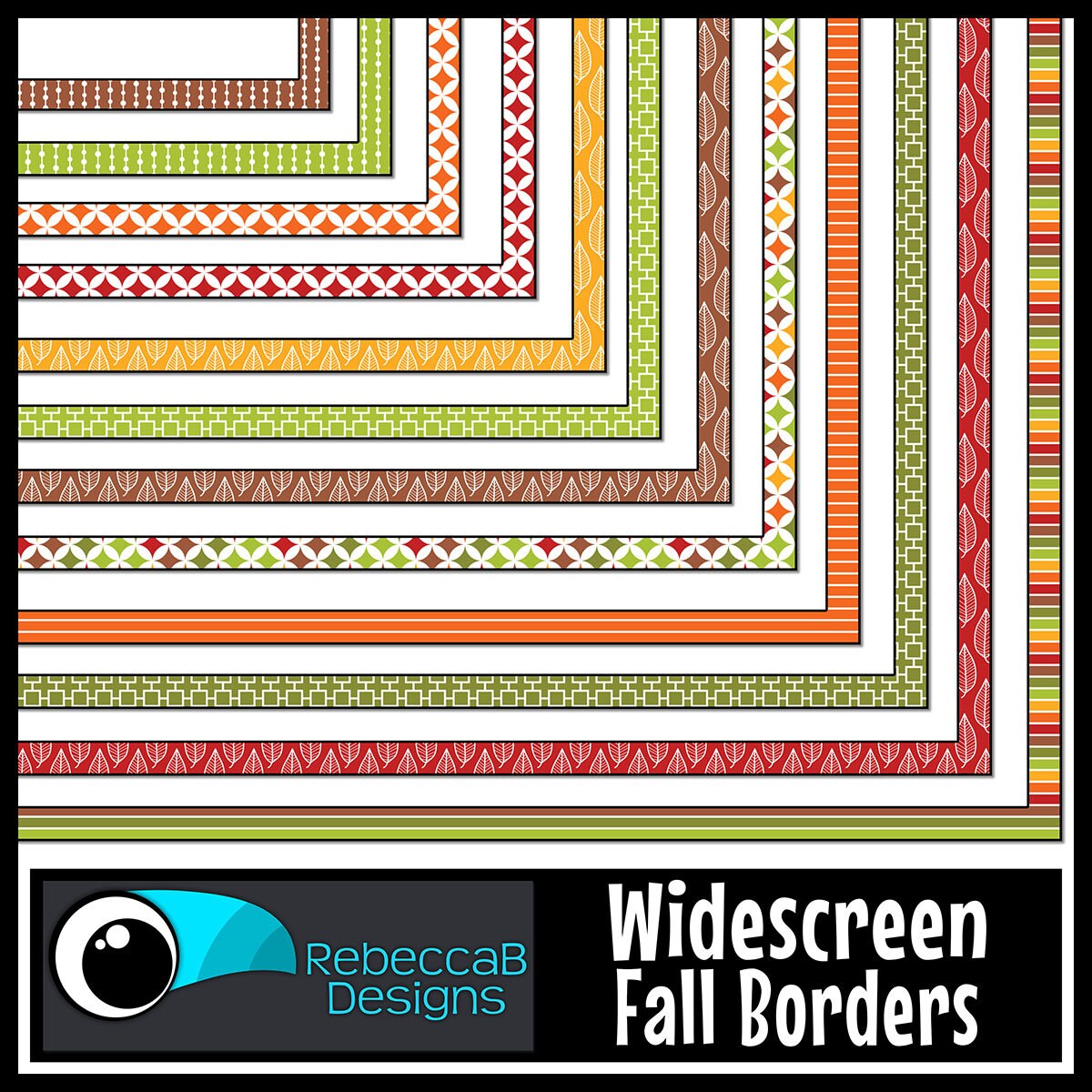 Widescreen 16:9 Season Borders Bundle - Google Slides™ and Powerpoint ...
