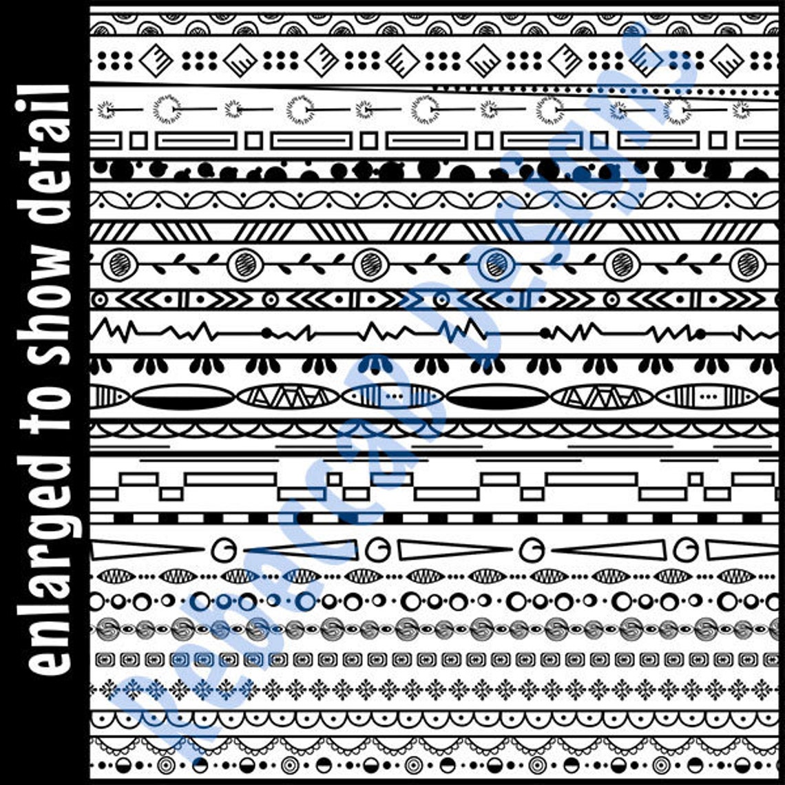 Skinny Page or Text Dividers Clip Art, Page Dividers Clip Art, Skinny ...