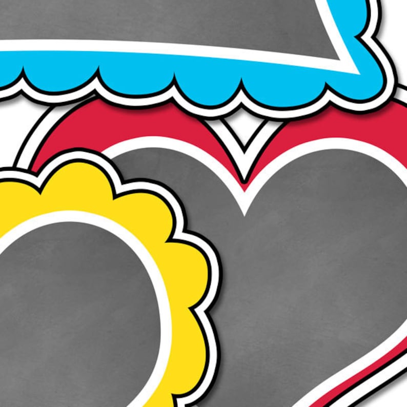 Chalkboard Text Box Frames Clip Art, Text Box Frames Clip Art, Border ...