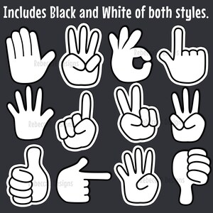 Finger Counting Hands Clip Art, Multicultural Clip Art, Skin Tones ...