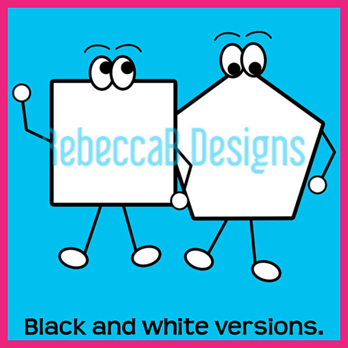 2D Shapes Clip Art, Clip Art Shapes, Character Clip Art, Maths Clipart ...