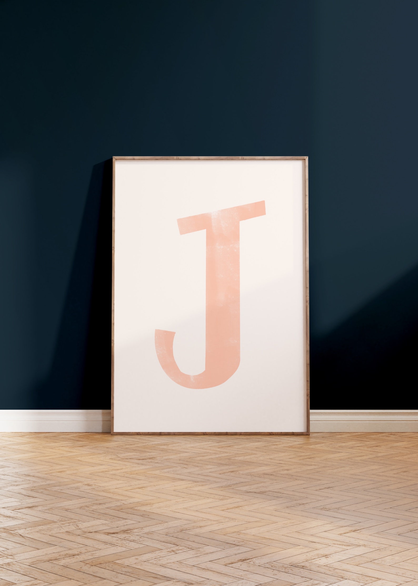 Capital Letter J Print | Kids Letter Wall Print | Monogram Nursery Art ...