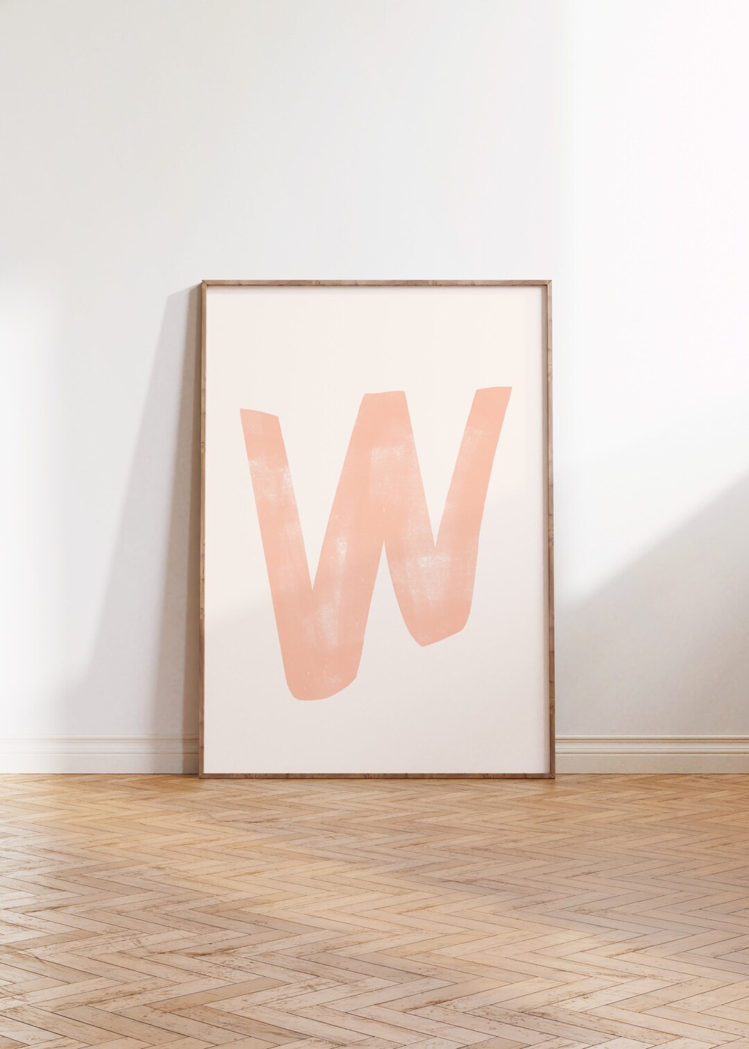 Capital Letter W Print | Kids Letter Wall Print | Monogram Nursery Art ...