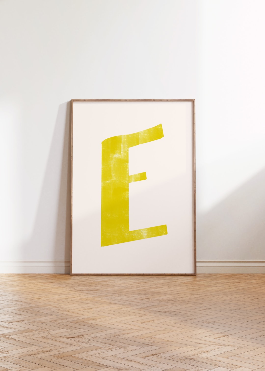 Capital Letter E Print | Kids Letter Wall Print | Monogram Nursery Art ...