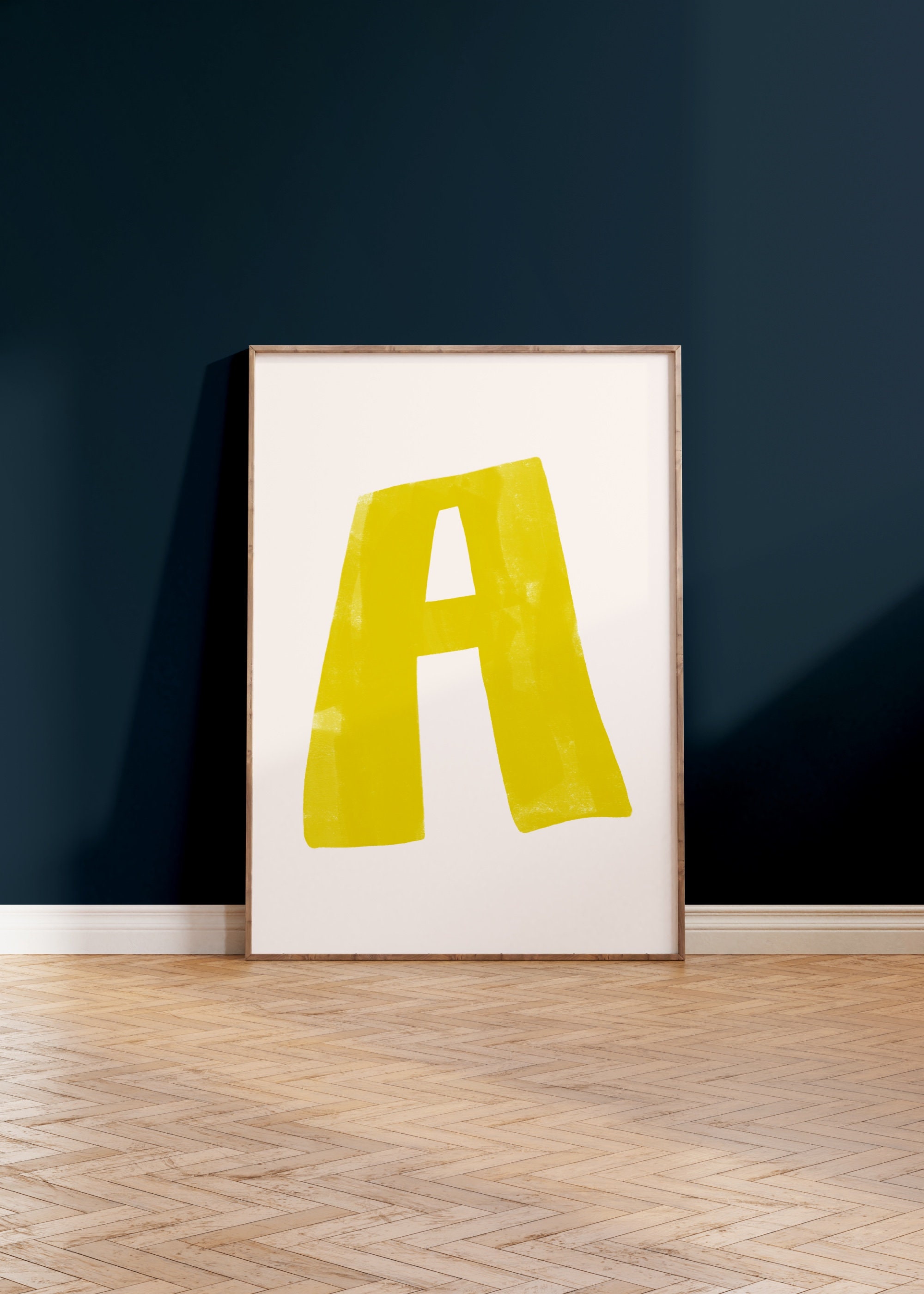 Capital Letter A Print Kids Letter Wall Print Monogram - Etsy