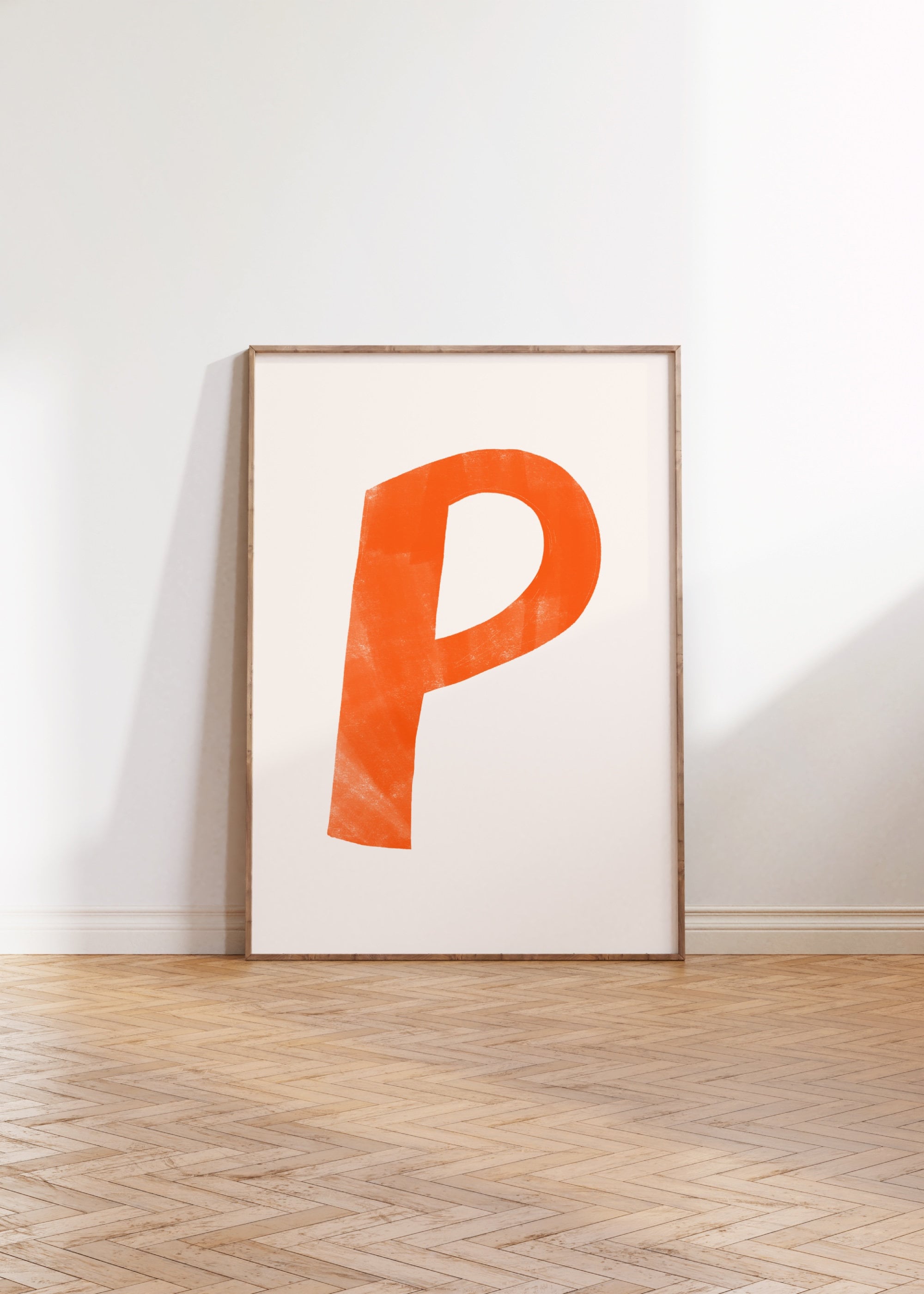 Capital Letter P Print Kids Letter Wall Print Monogram Nursery Art ...
