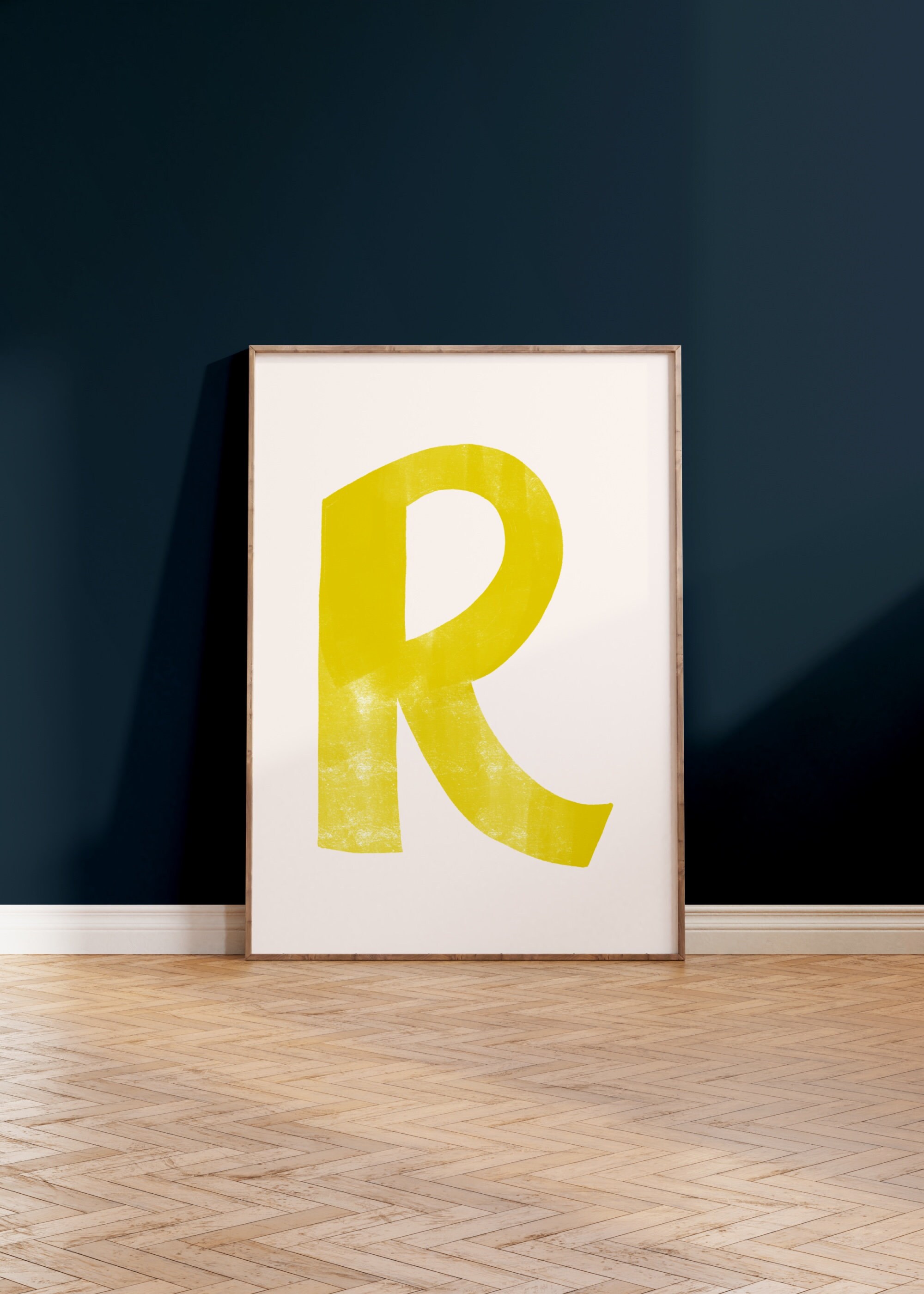 Capital Letter R Print | Kids Letter Wall Print | Monogram Nursery Art ...