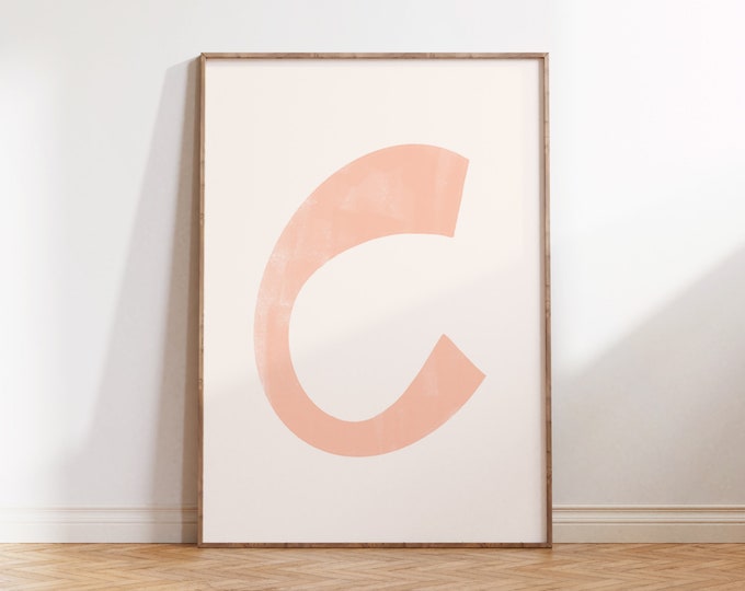Letter Poster, Letter C Poster, Letter C Printable, Alphabet Print ...