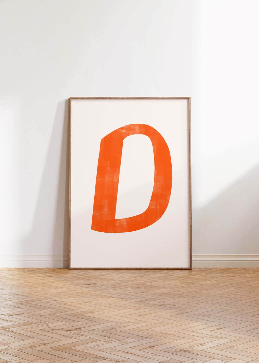 Capital Letter D Print | Kids Letter Wall Print | Monogram Nursery Art ...