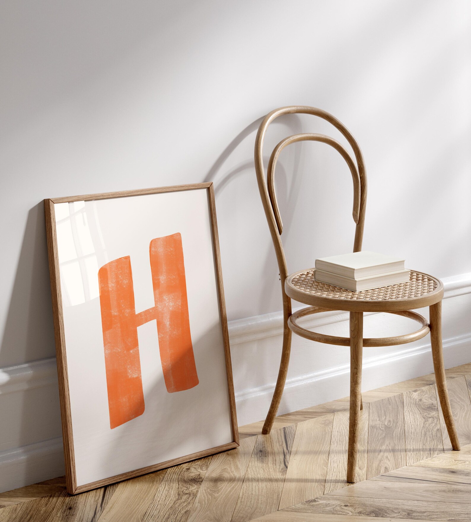 Letter H Printable Wall Art | Monogram Initials | Modern Nursery Decor | Kids Alphabet Print ...