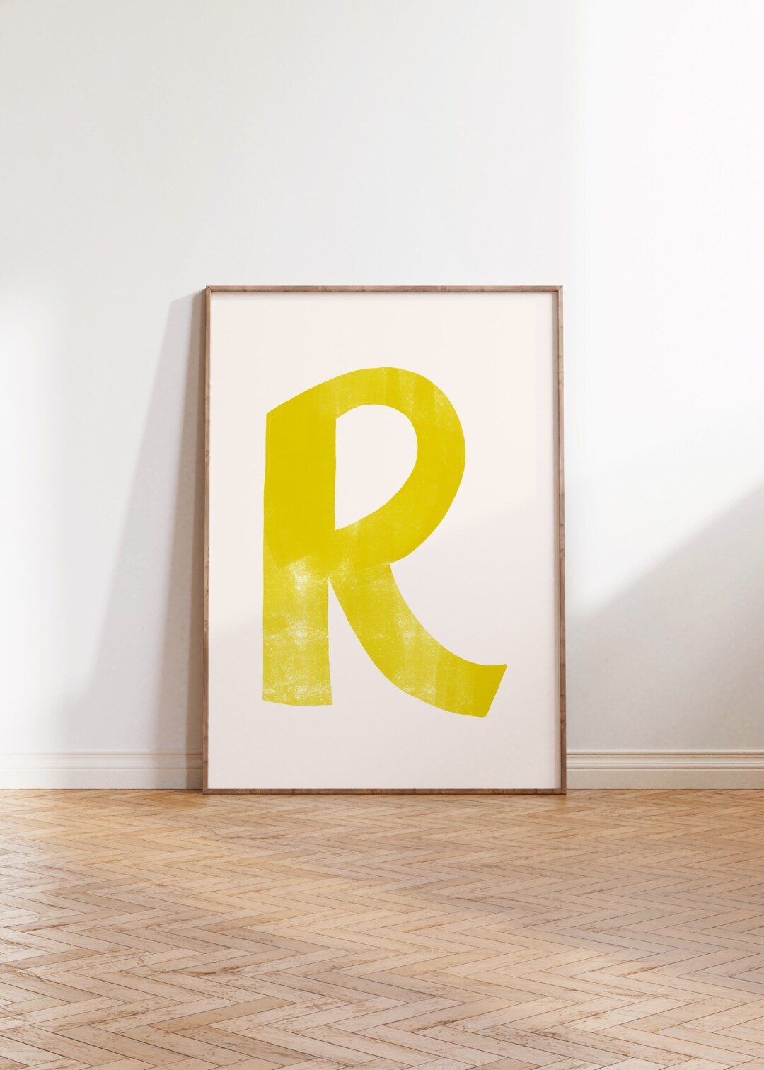 Capital Letter R Print | Kids Letter Wall Print | Monogram Nursery Art ...