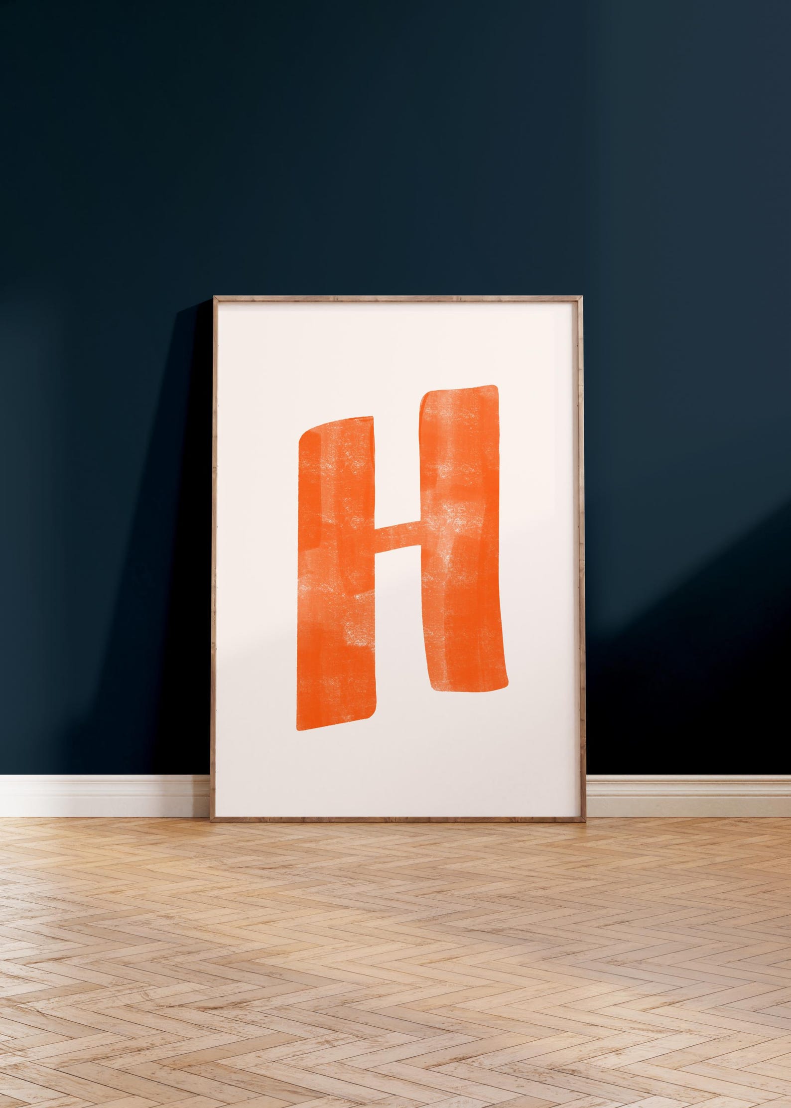 Letter H Printable Wall Art | Monogram Initials | Modern Nursery Decor ...