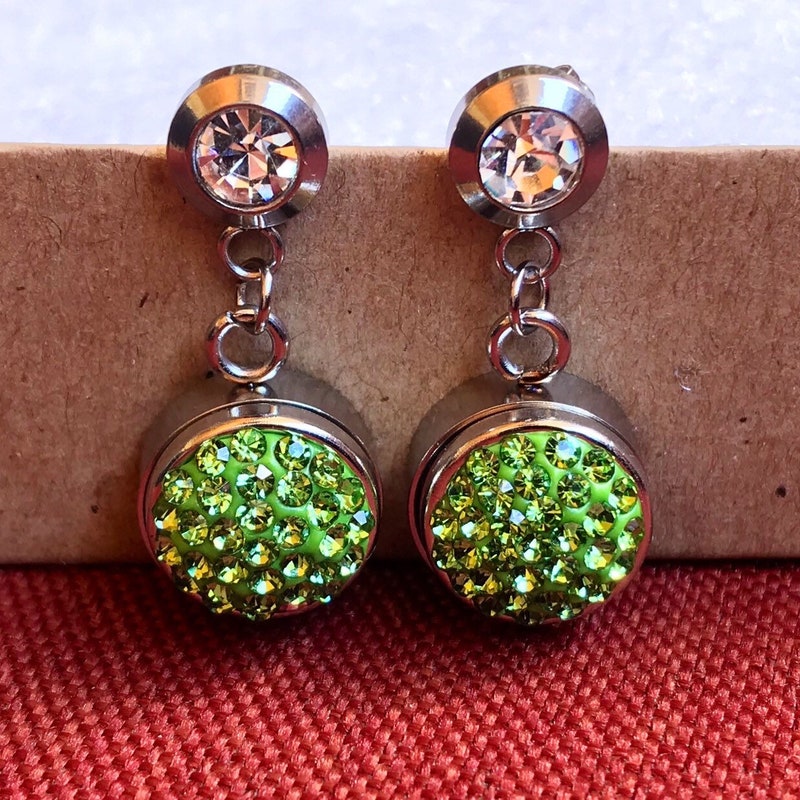 Snap Button Earrings - Etsy