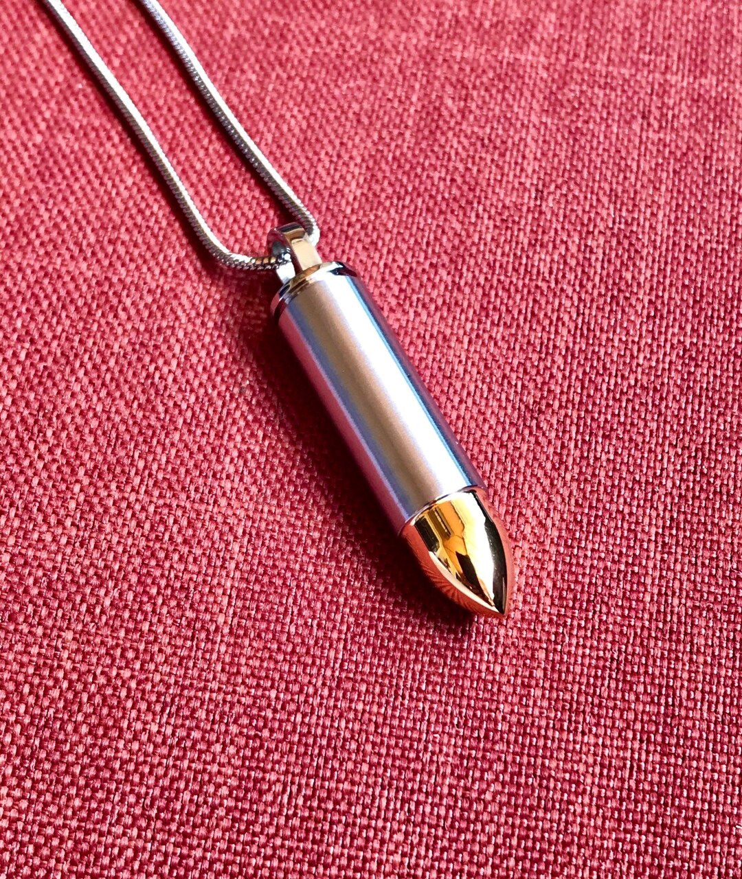 Cremation Bullet Urn, Urn Necklace - Etsy