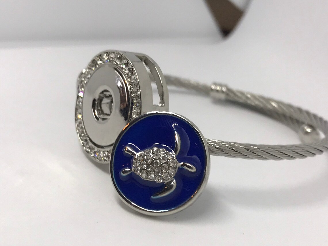 SNAP Jewelry Charm Bracelet Ginger Snap Buttons | Etsy