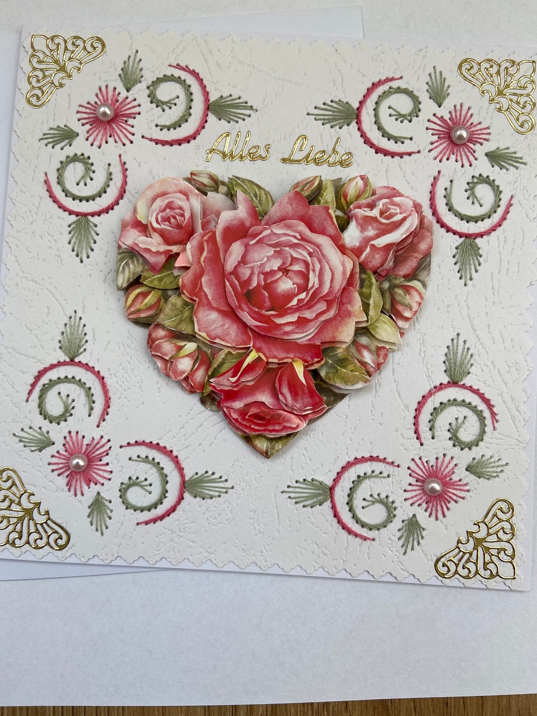 Thread Graphic Birthday Card - Etsy