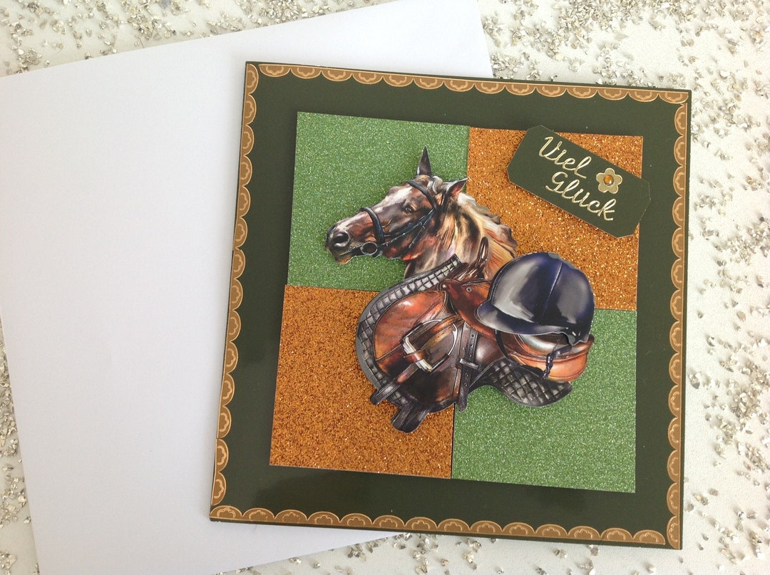 Handmade 3D Good Luck Card - Etsy