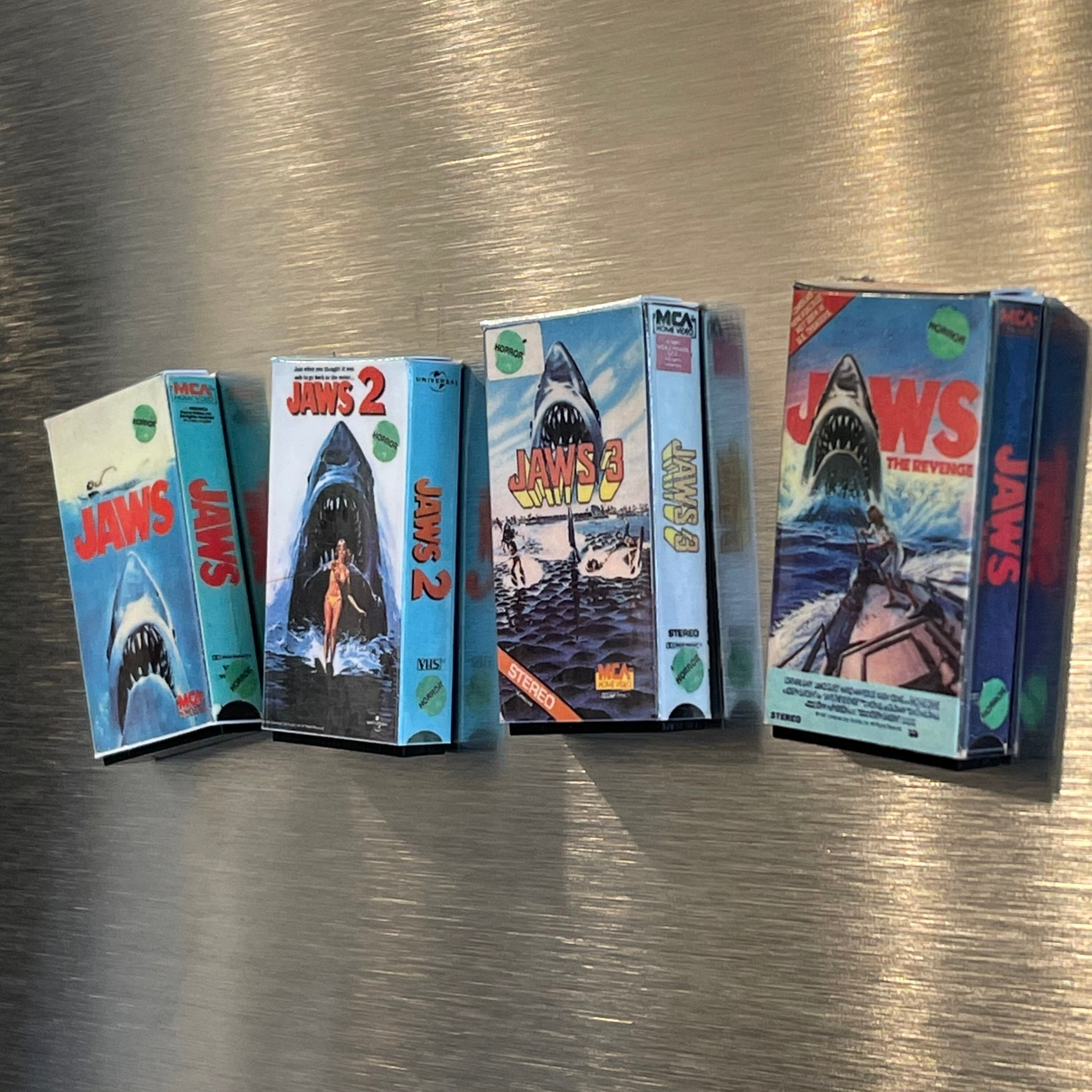 Jaws 1-4 Mini VHS Magnet Set 1 X 2 Great Horror - Etsy