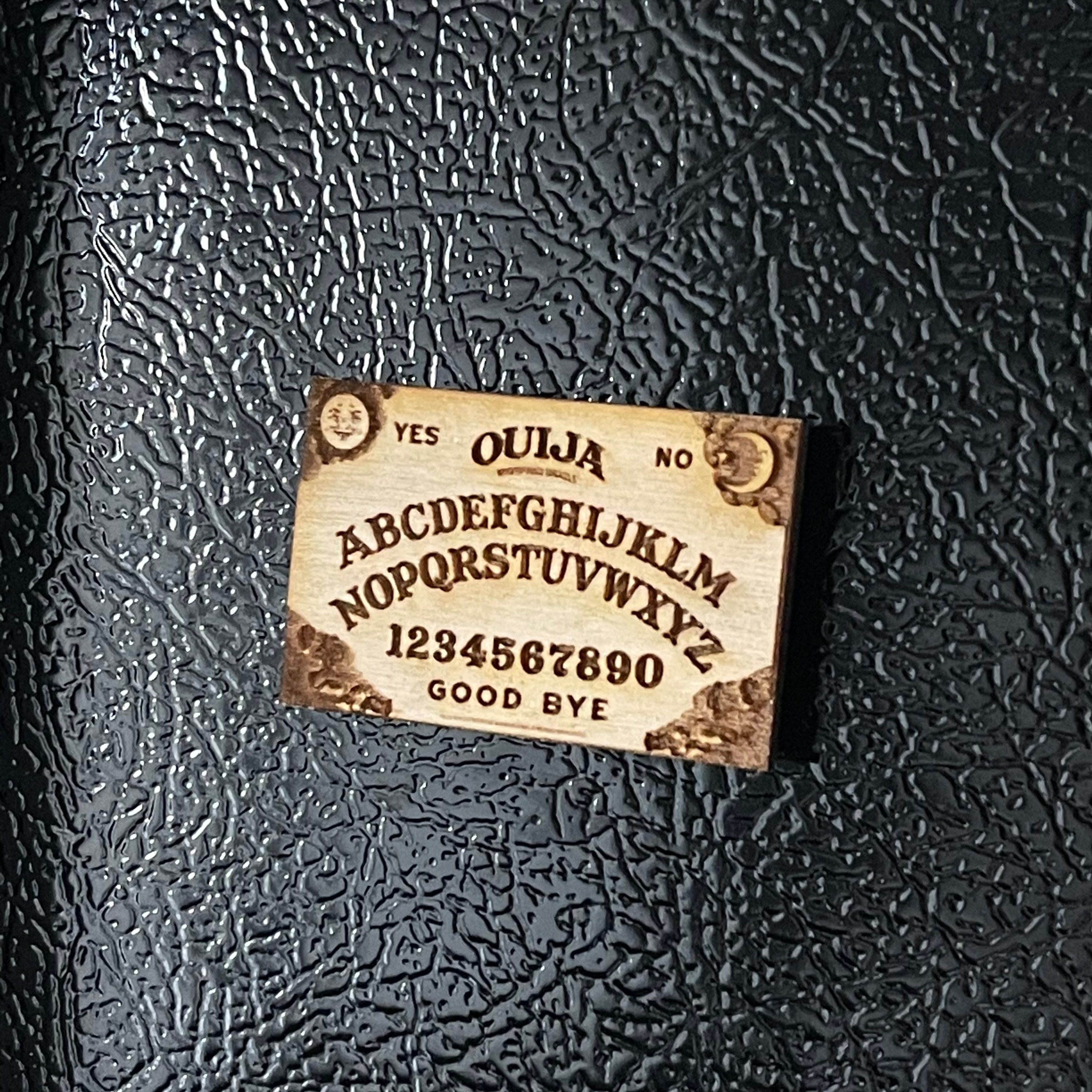 2 OUIJA Board Magnet Cute Witchy Accessory Engraved Real Wood | Etsy