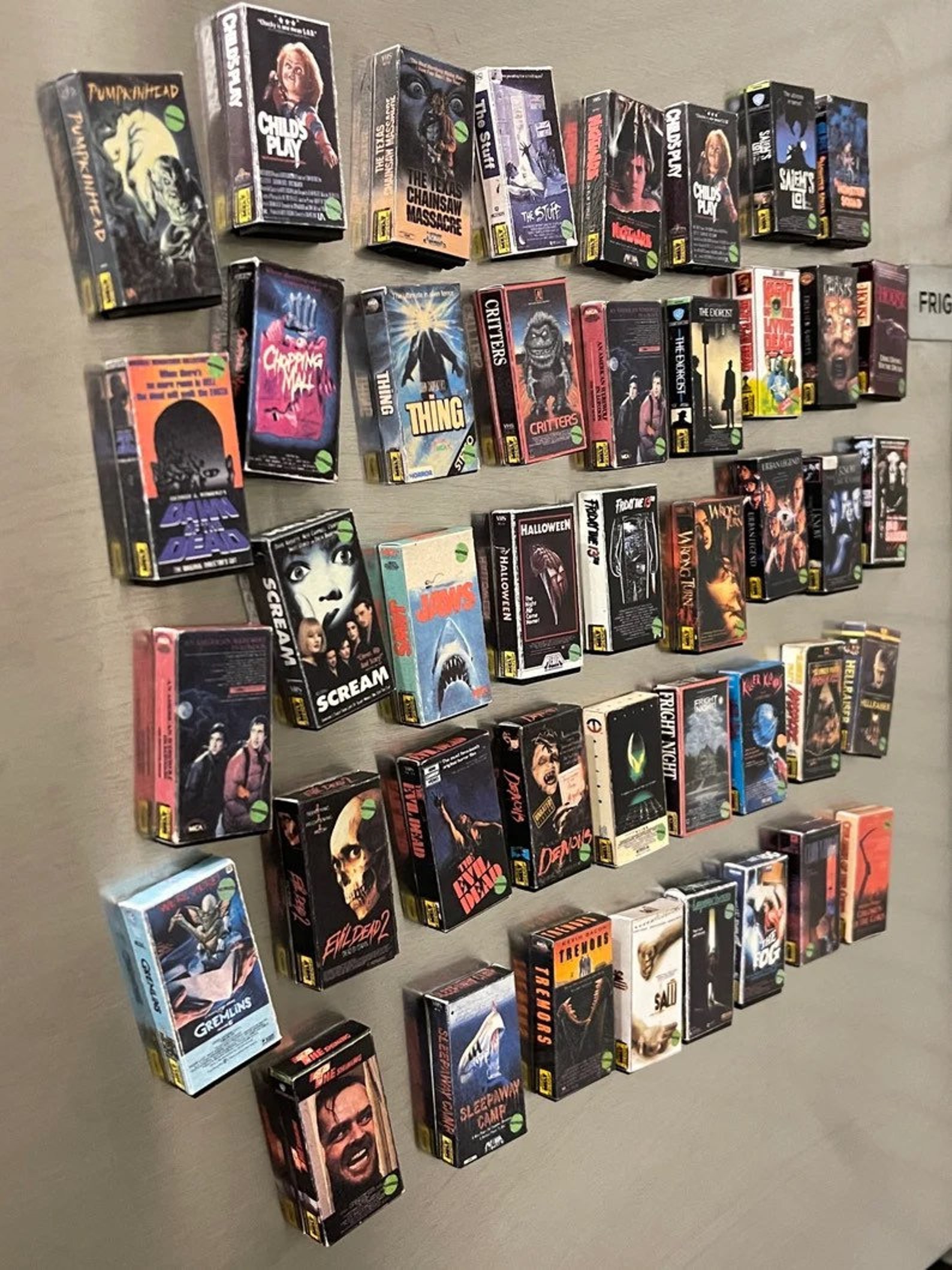 VHS Mini Magnets 1 X 2 Action Genre Titles - Etsy