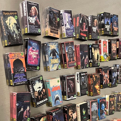 VHS Inspired Mini Magnets 1 X 2 - Etsy