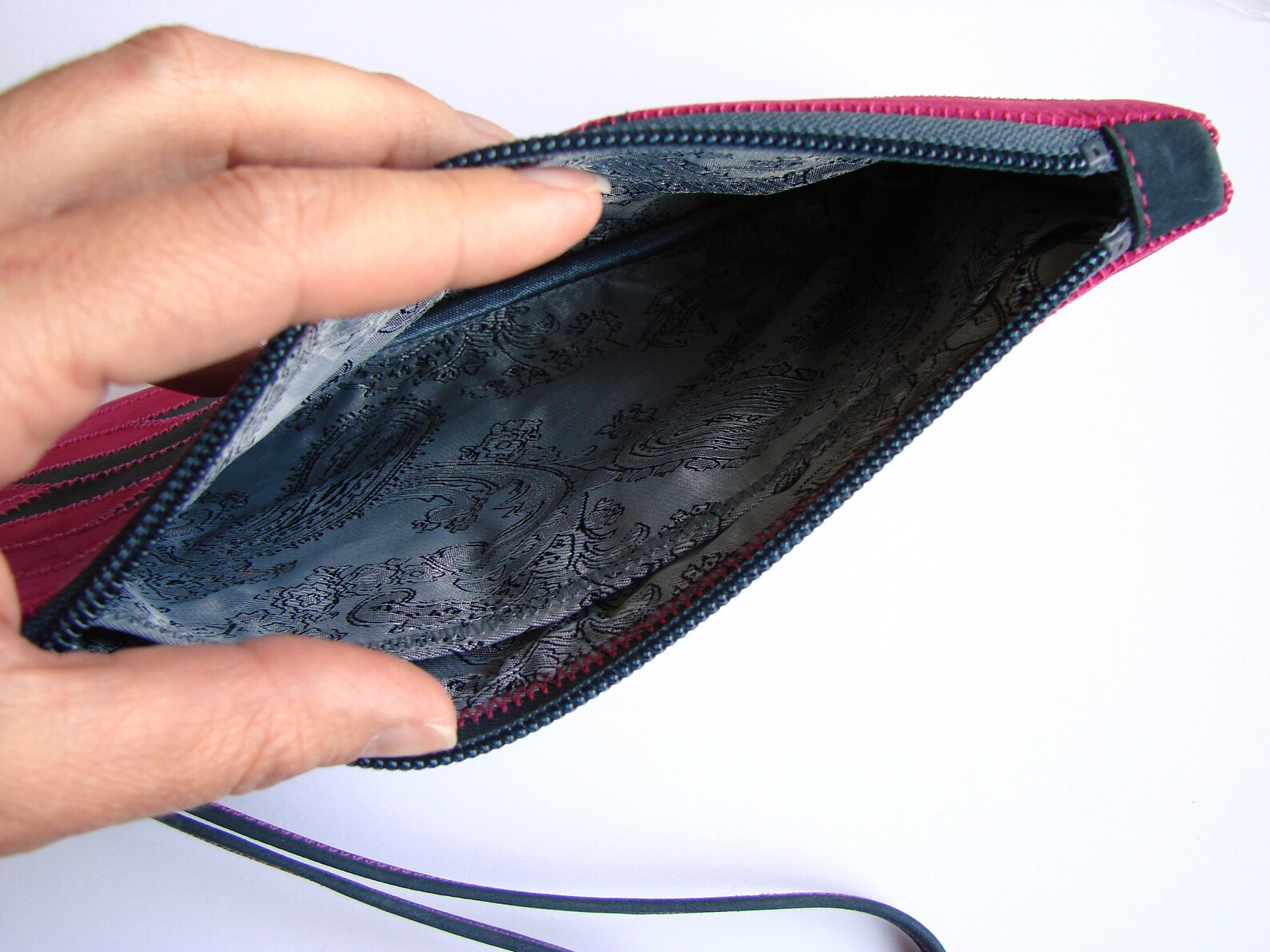 Leather Cell Phone Wallet Small Leather Clutch Wristlet - Etsy