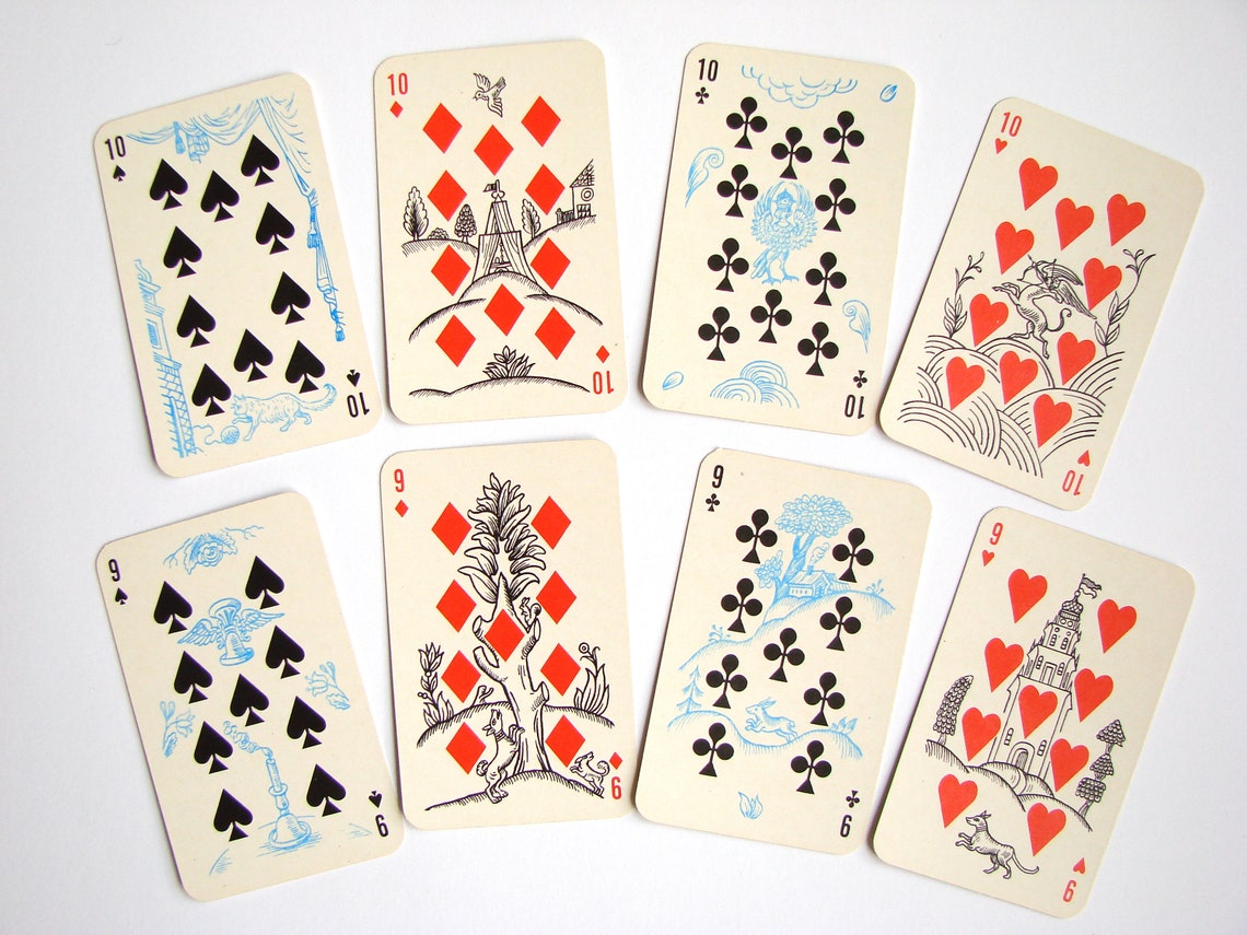 Vintage Playing Cards 90s Soviet Cards Games Russian - Etsy
