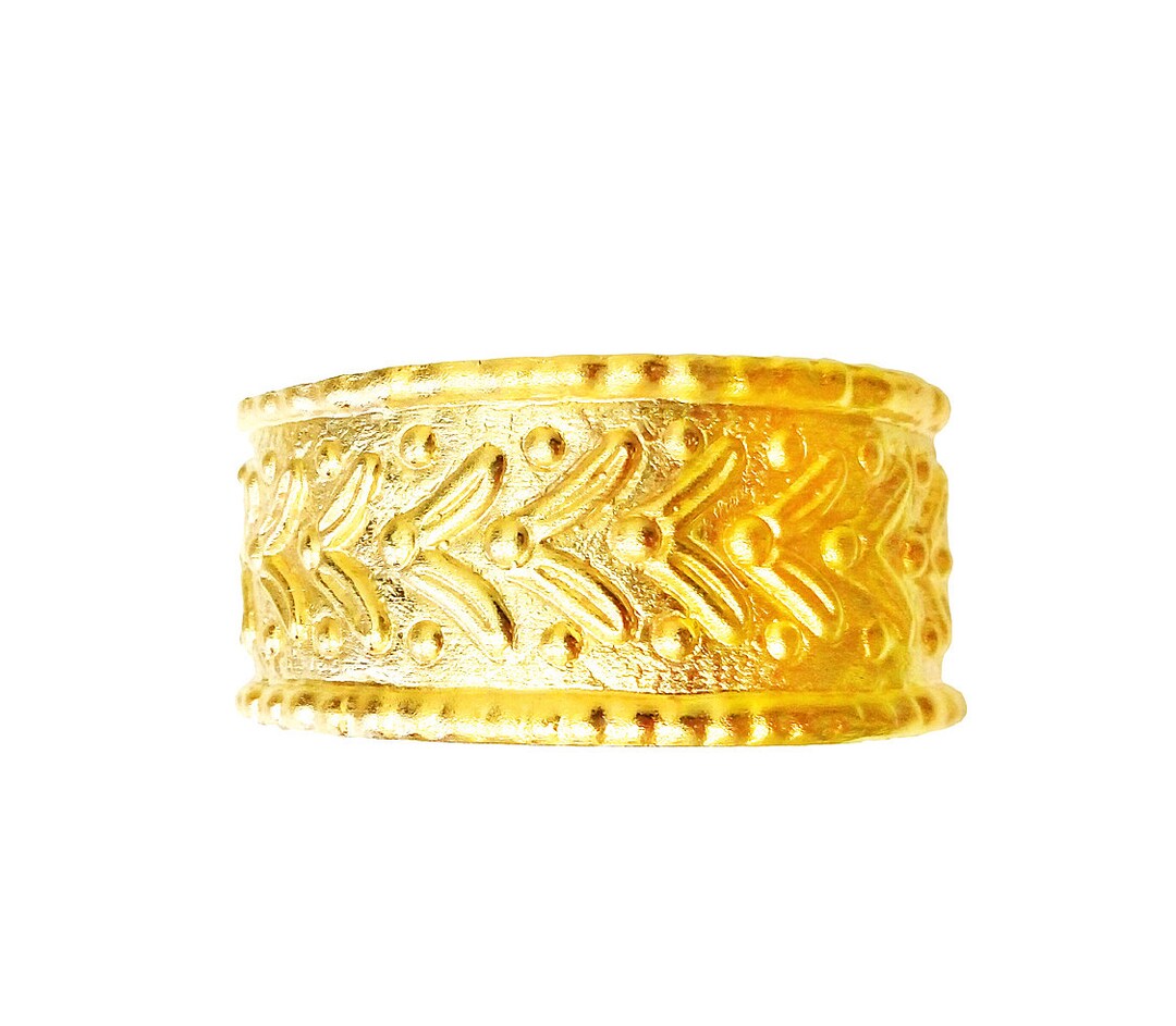 Ancient Byzantine Cuff Bracelet 'palmette' by Ilios, Greek Bracelet ...