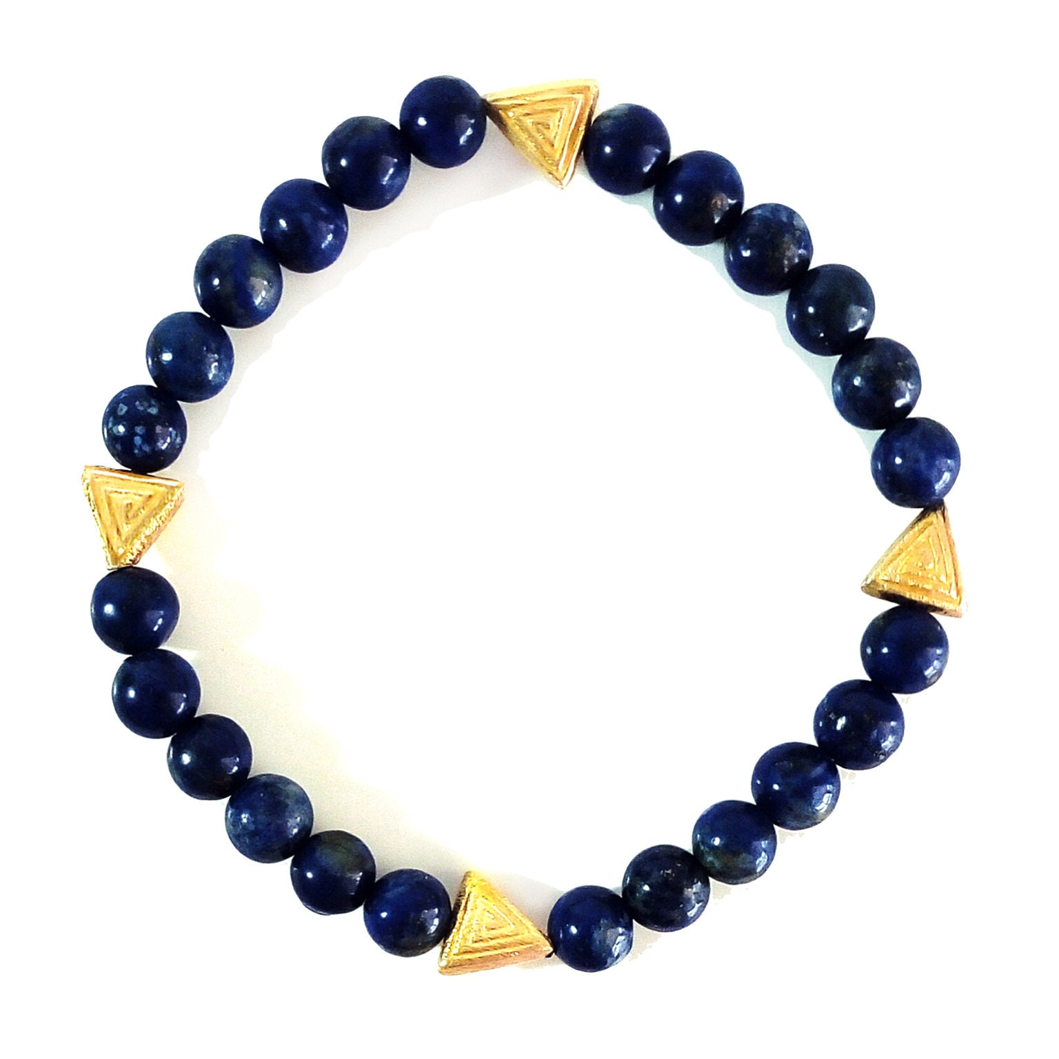 Greek Bracelet Blue Gaia Handmade With Blue Gemstones by Ilios, Greek ...