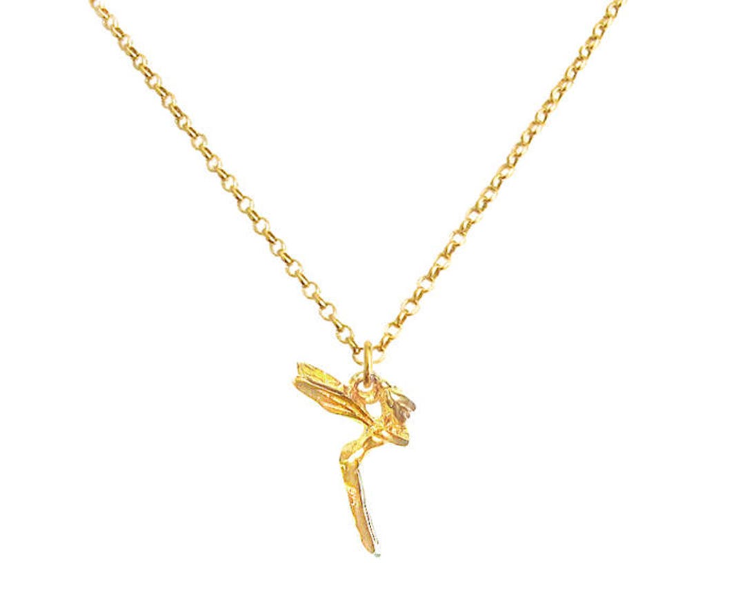 Greek Goddess Charm Necklace Psyche in 24K Gold Vermeil on Matching ...