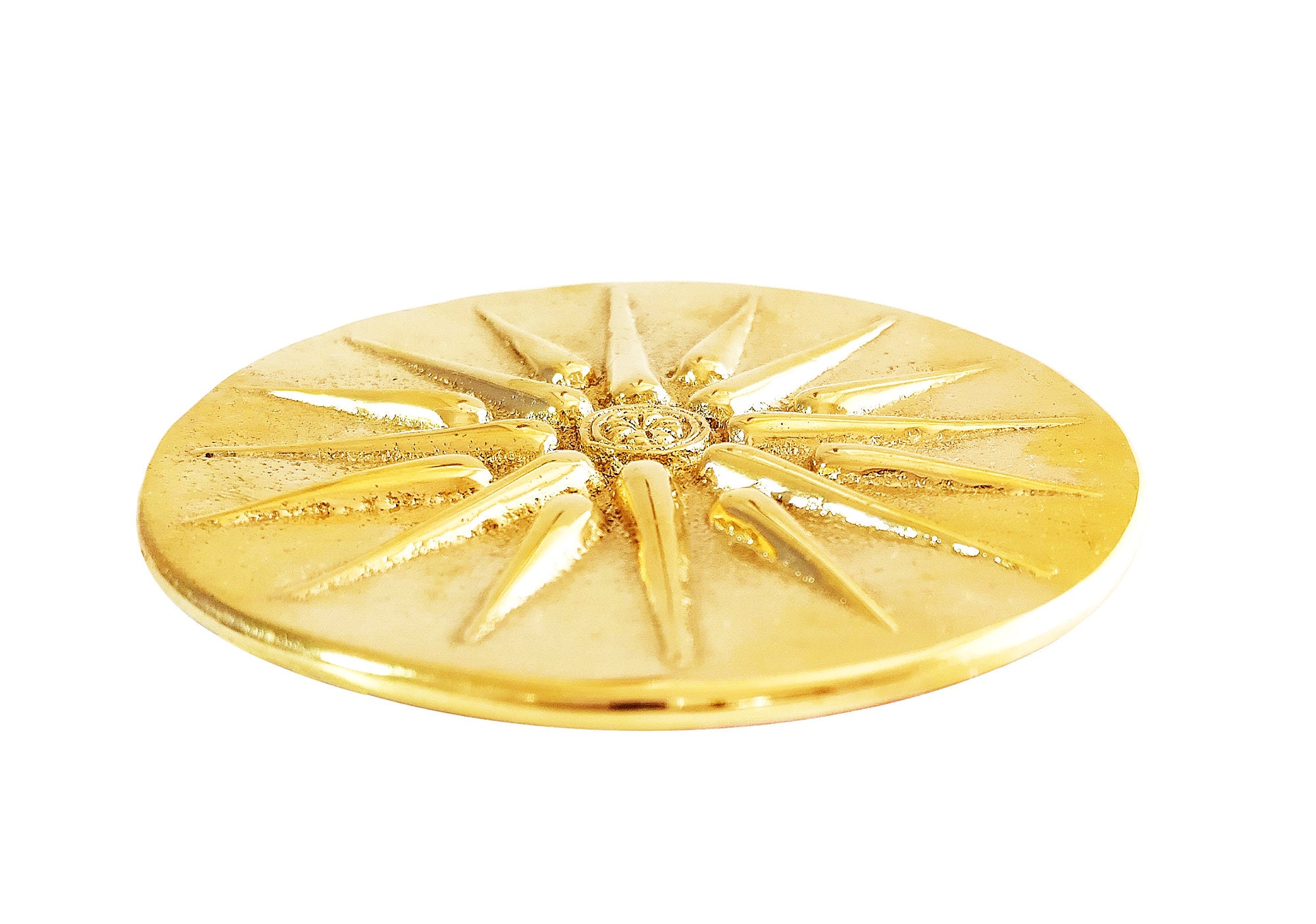 Greek Vergina Sun Bronze Paperweight by Ilios Vergina Sun - Etsy