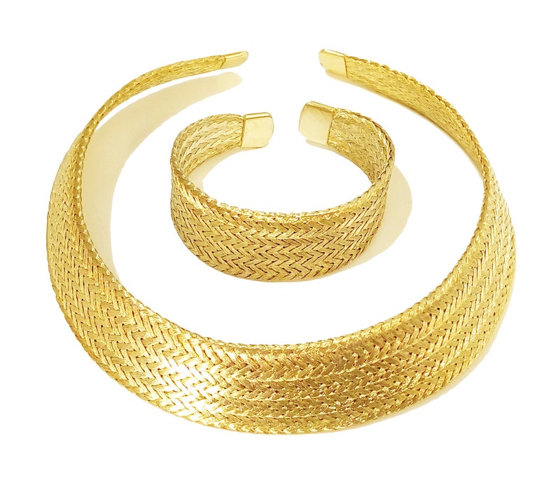 Grecian 'golden Age' Choker in 18K Gold-plated Bronze - Etsy