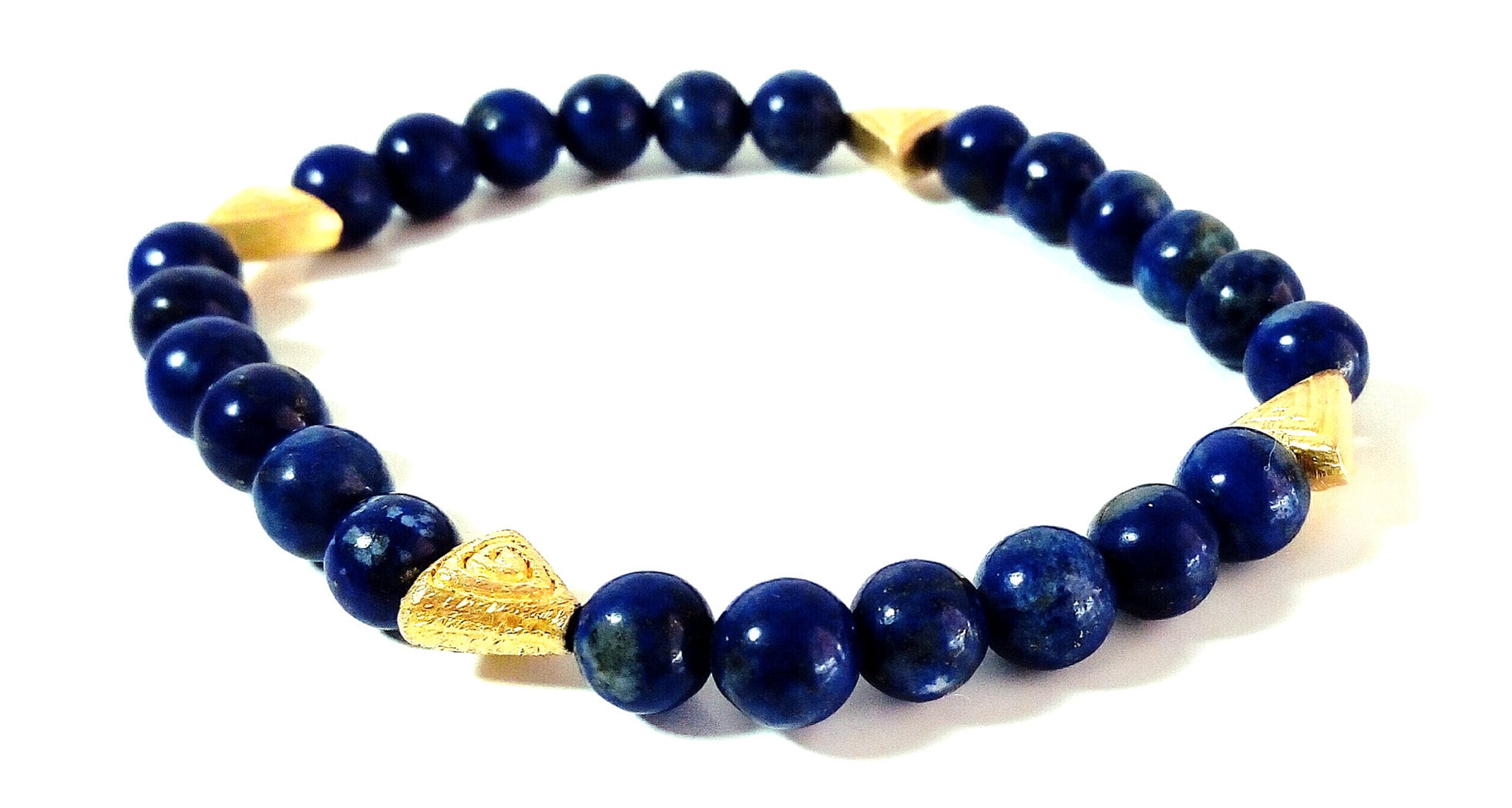 Greek Bracelet Blue Gaia Handmade With Blue Gemstones by | Etsy