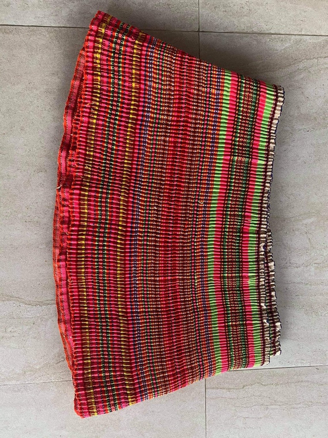 4Yards Preowned Hmong textile stripe woven hill tribe | Etsy