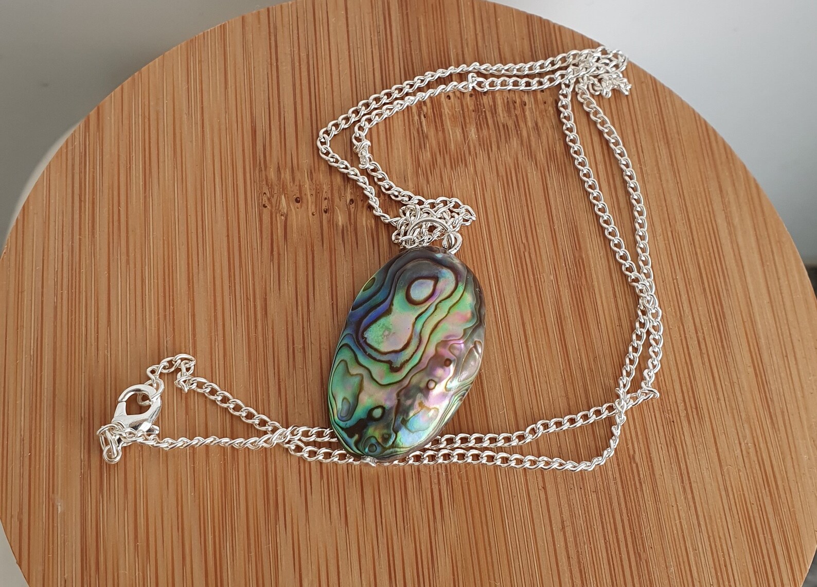Real Abalone Shell Necklace, Paua Shell Jewellery, Ormer Shell Gift ...