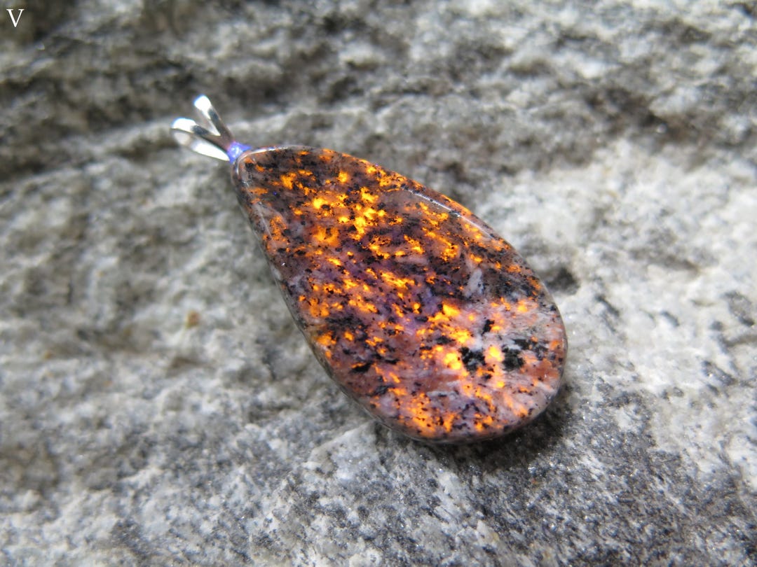 Magic Yooperlite ® Pendant With 925 Silver -different Pendants- - Etsy