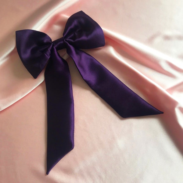 Ribbon Hair Bow Etsy Uk