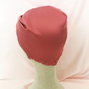 Rose Petal Pink Real Mulberry Silk Sleep Cap- Fully Lined and Sewn in ...