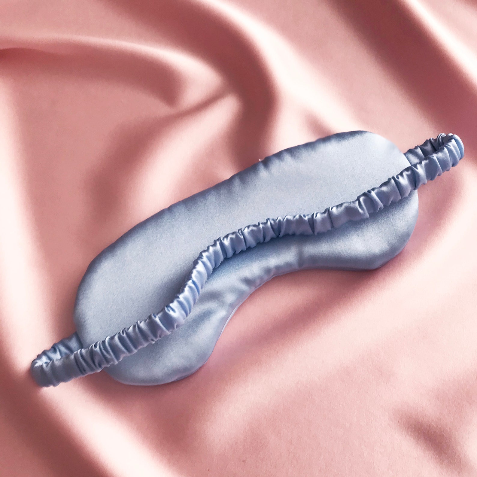 Pale Blue Luxury Silk Eye Mask - Etsy